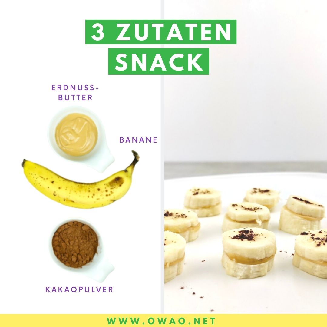 Kleiner Snack: Zuckerfrei naschen mit Mini-Bananen-Burger